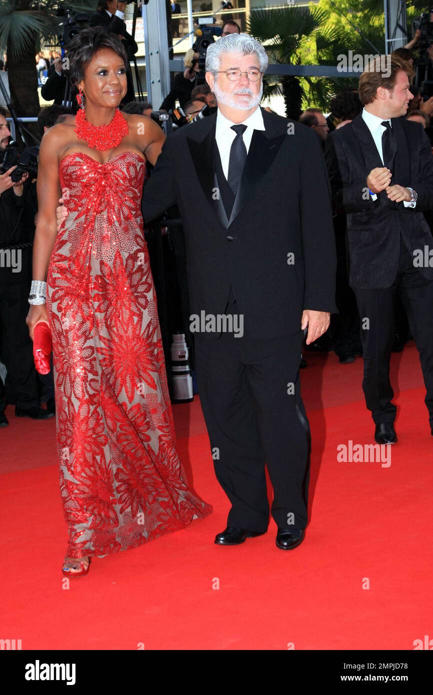 Mellody Hobson and George Lucas at the 63rd annual Cannes Film Festival ...
