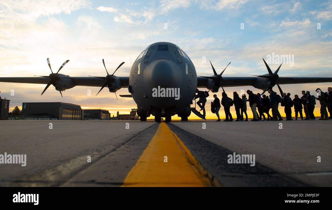 Participants of the 93rd Joint Civilian Orientation Conference board a ...