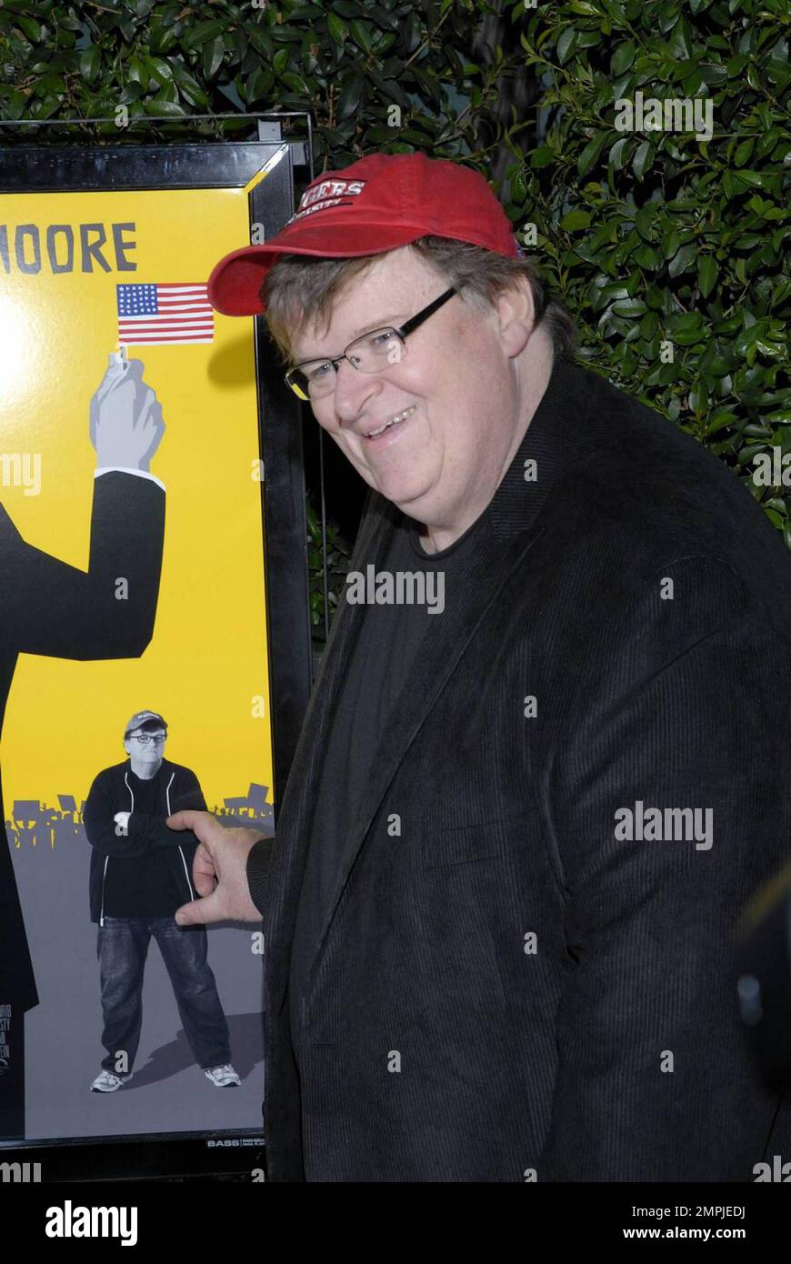 Michael Moore attends the premiere of Michael Moore's new film ...