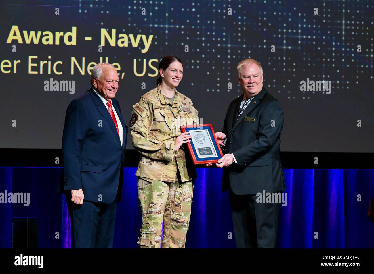 U.S. Air Force Maj. Caitlyn DeFabo, 453rd Electronic Warfare Squadron director of operations and ...