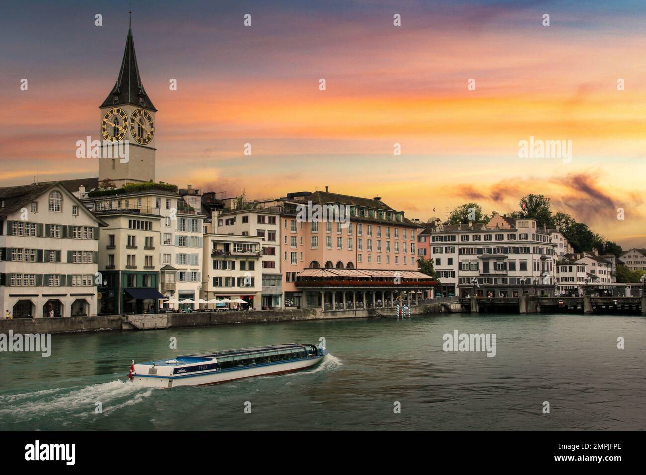 Zurich iconic church hi-res stock photography and images - Alamy