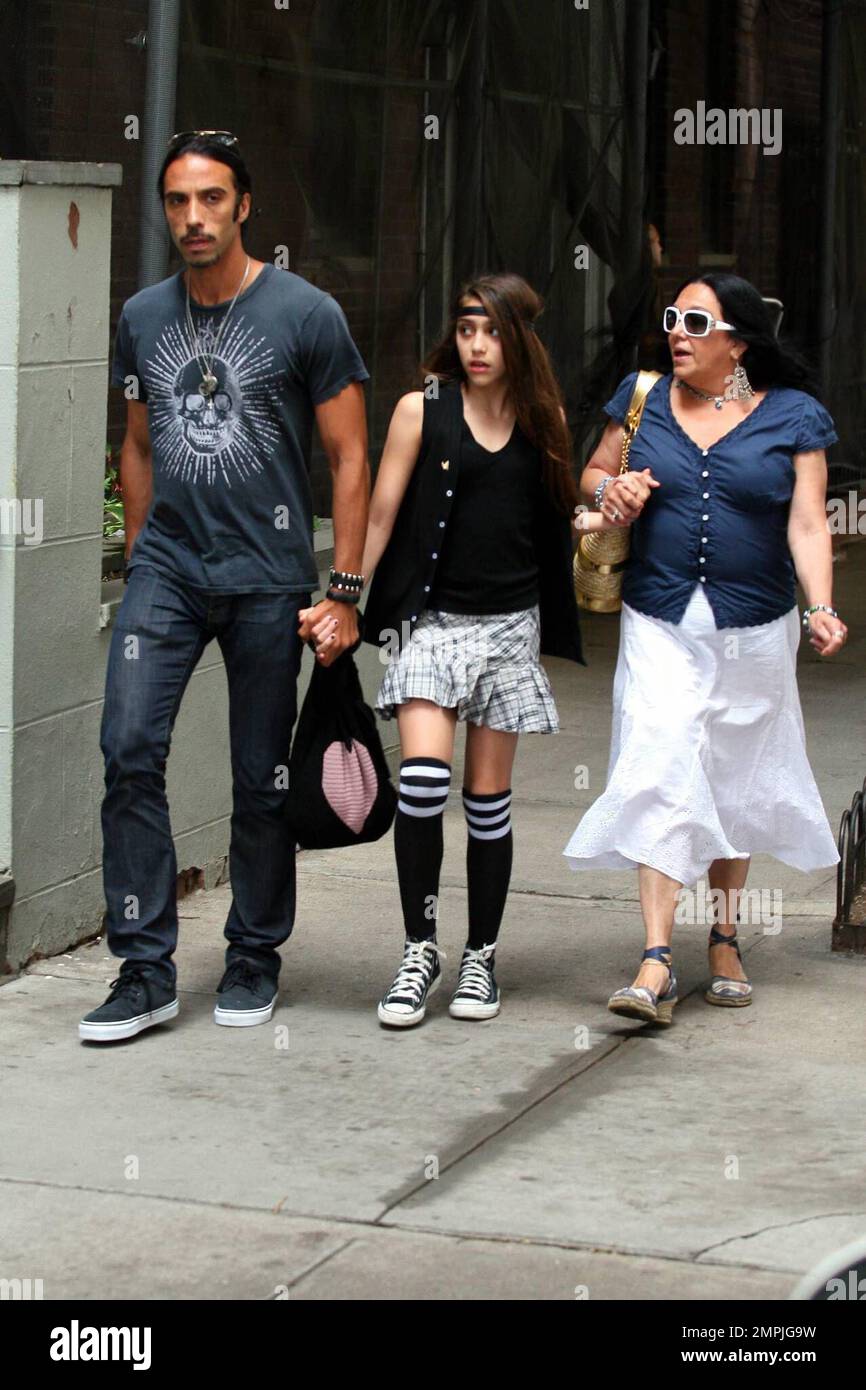 Madonnas Ex Carlos Leon Strolls With He And Madonnas Daughter