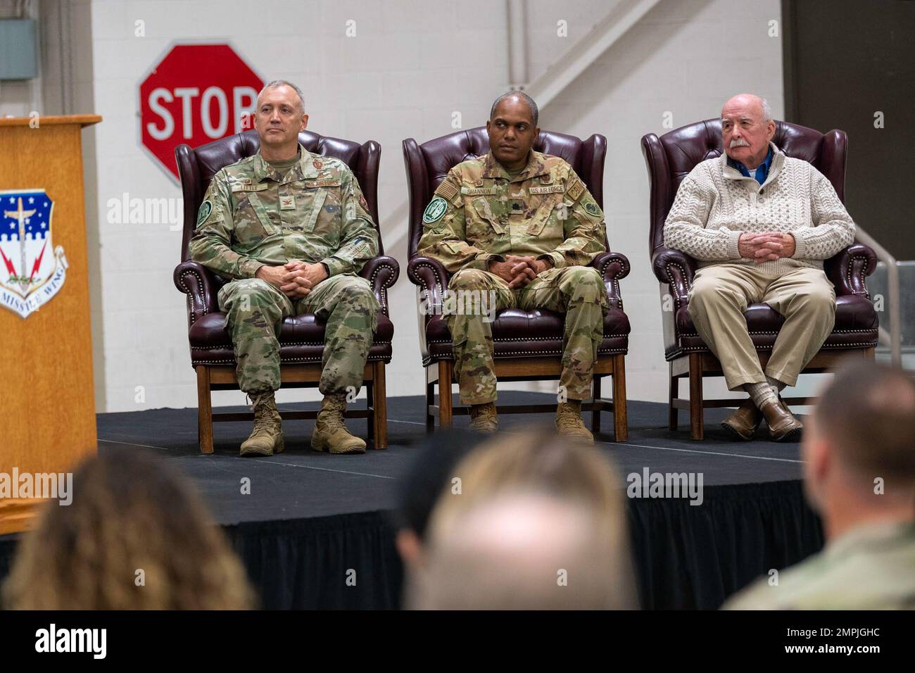 Col. Barry Little, 341st Missile Wing commander, left, Lt. Col. Joseph ...