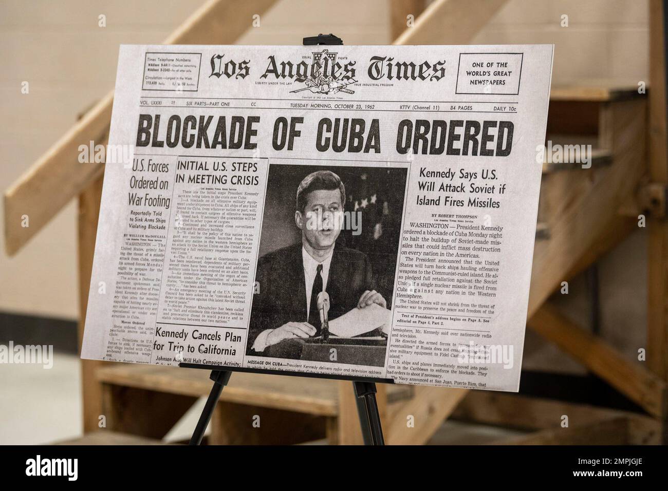 A Los Angeles Times article featuring the “Blockade of Cuba” is ...