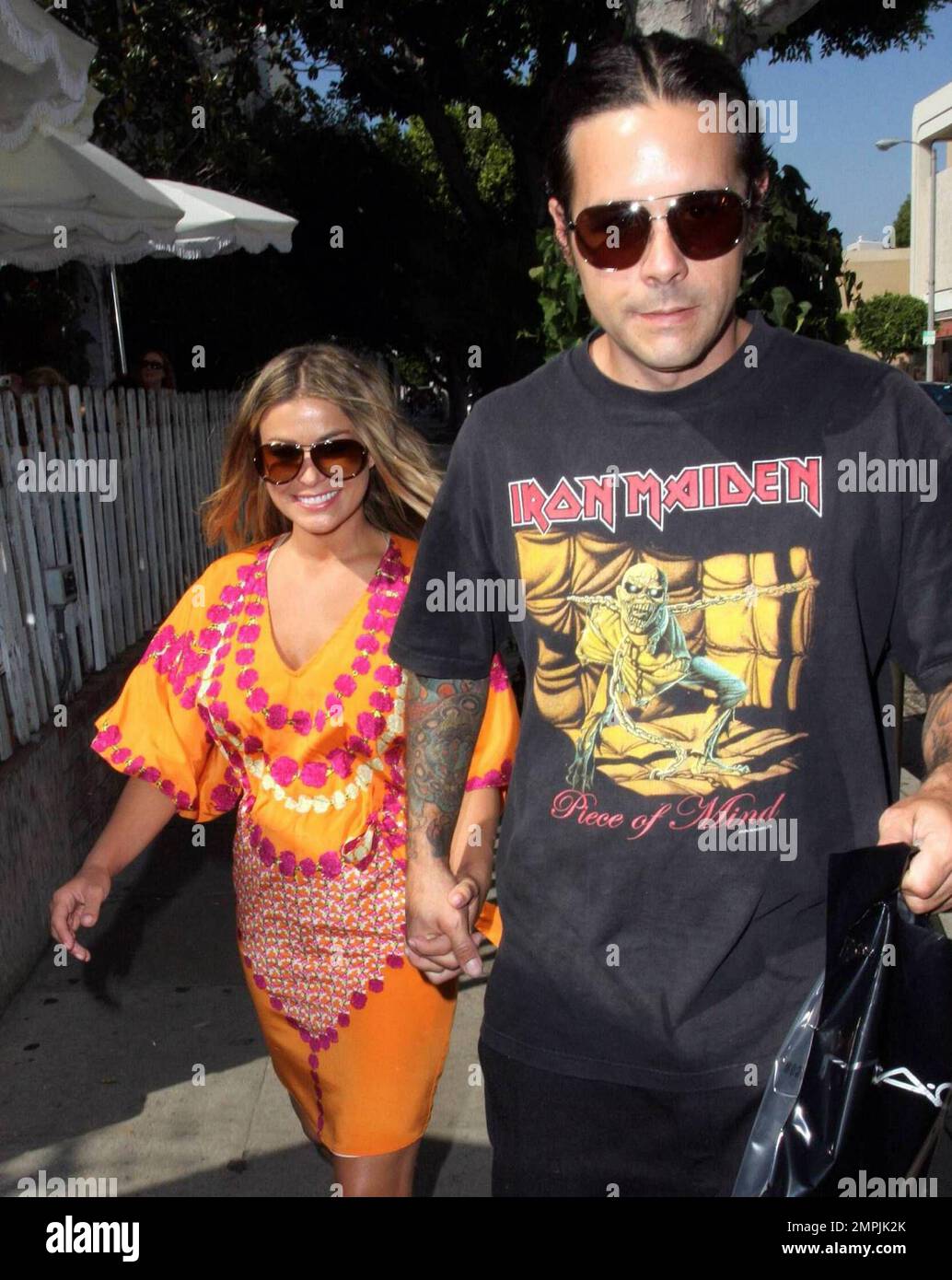 Carmen Electra and Rob Patterson lunch at the Ivy in Los Angeles, Ca. 9 ...