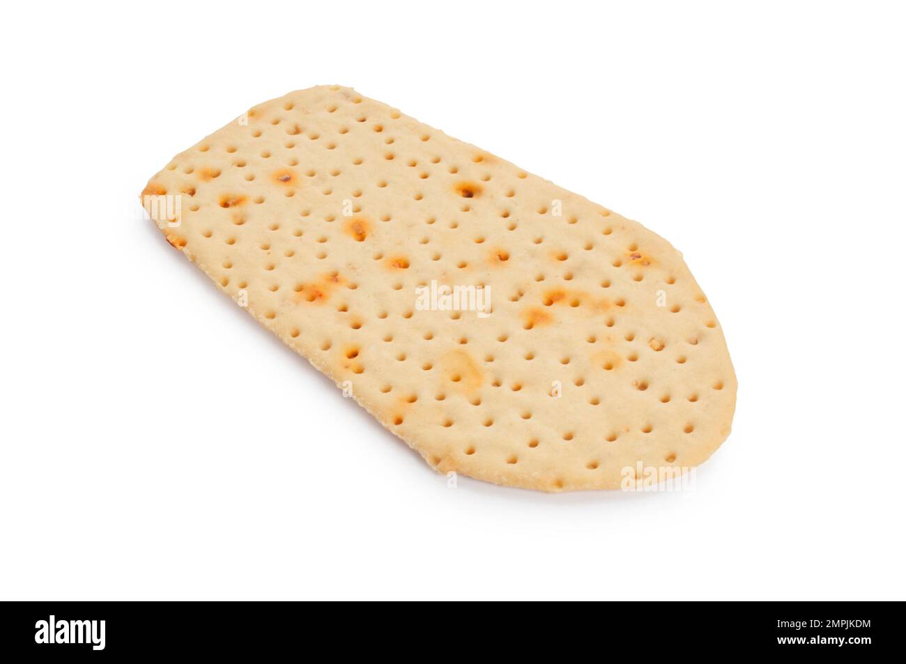 Studio shot of crispy flatbreads cut out against a white background ...