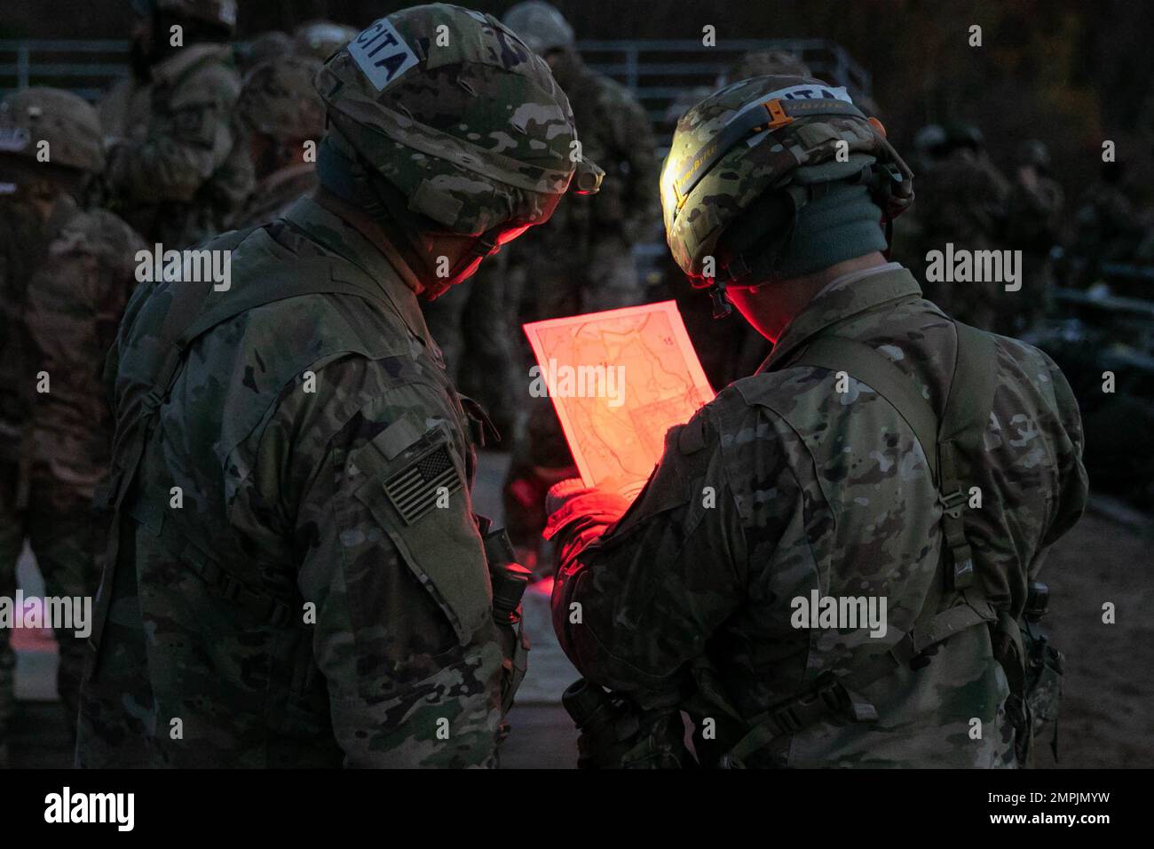 Cadets from the Citadel’s alpha team discuss different map points at ...