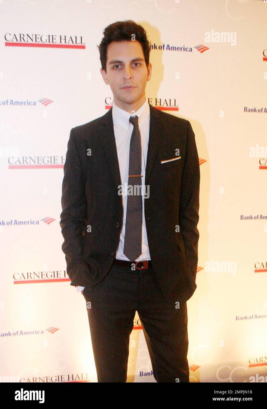 Gabe Saporta poses for photographers 120th Anniversary of Carnegie Hall ...
