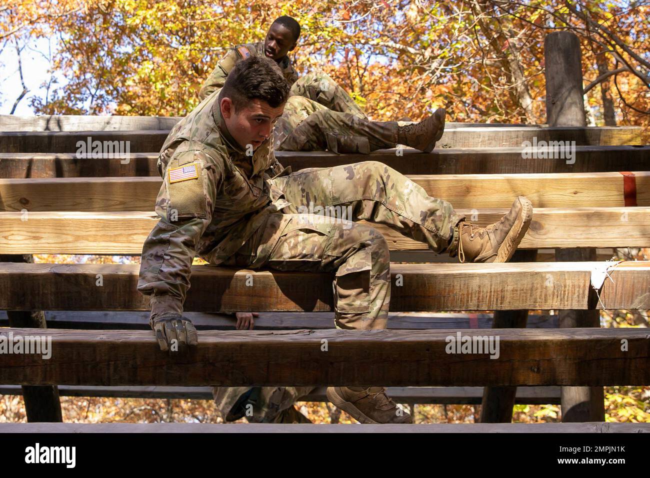 Cadets from Georgia Military College complete the Confidence Course ...