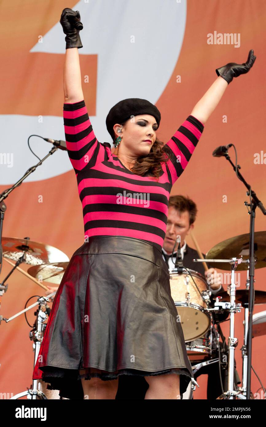 Dutch Singer Caro Emerald performs at the Radio 2 Proms in the Park at ...