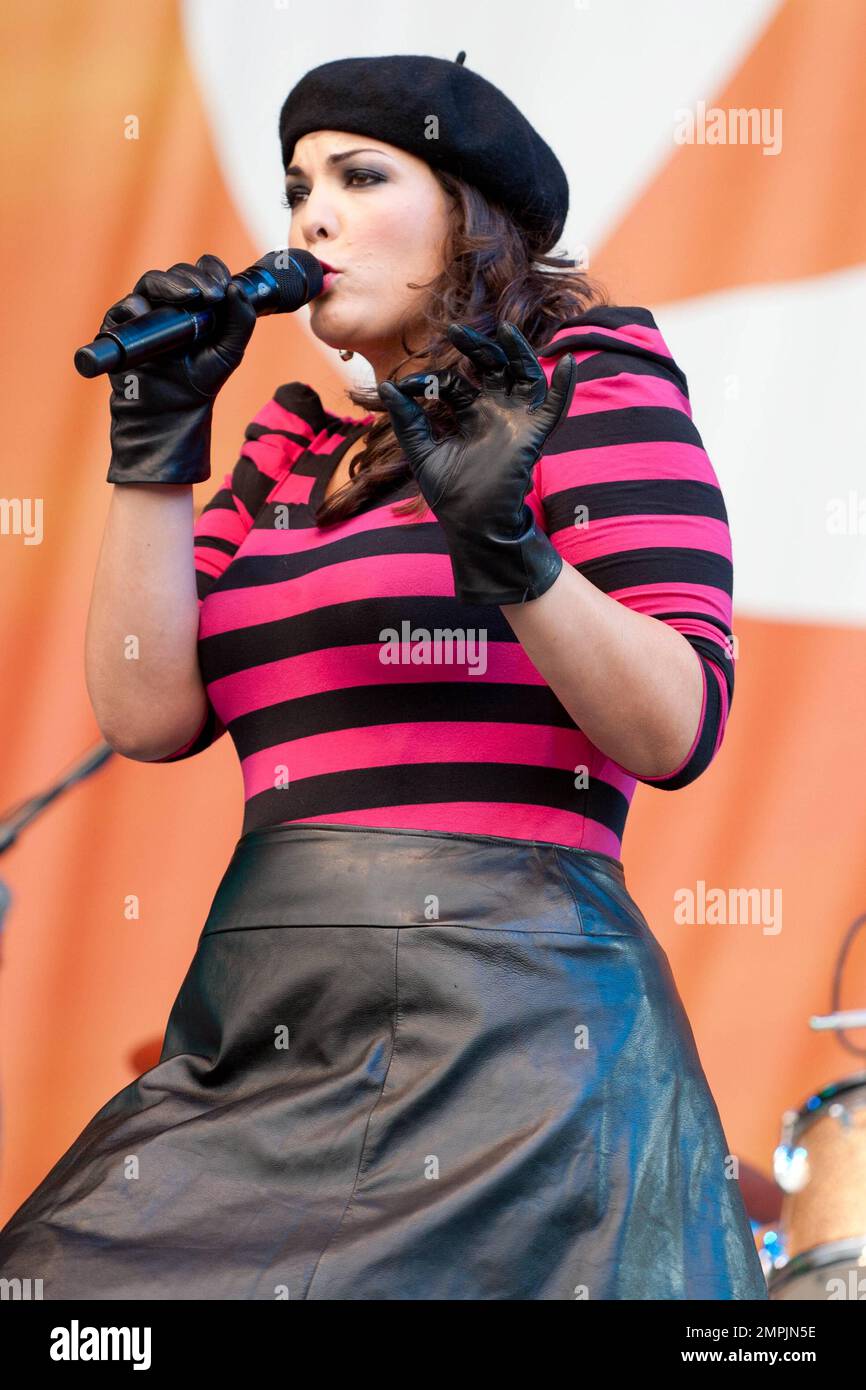 Dutch Singer Caro Emerald performs at the Radio 2 Proms in the Park at ...