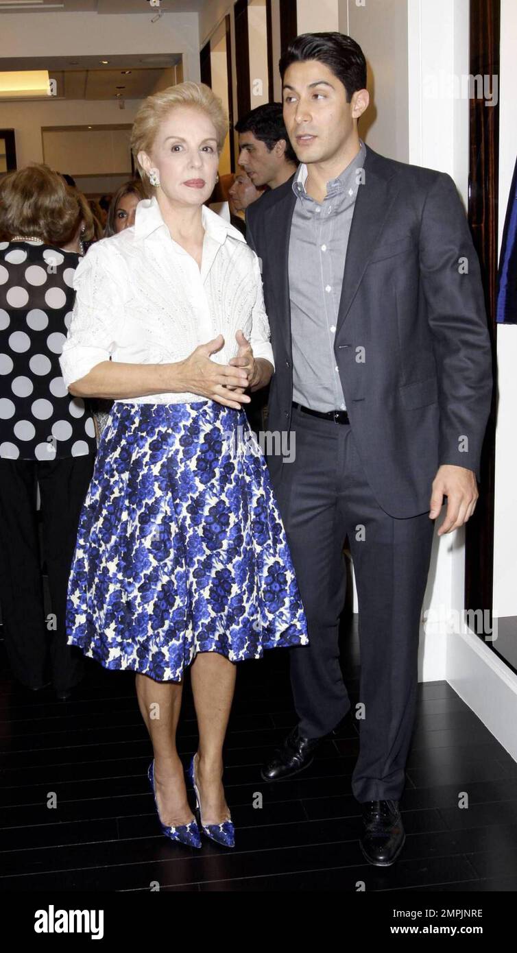 Designer Carolina Herrera hosts the opening of her new boutique at the ...