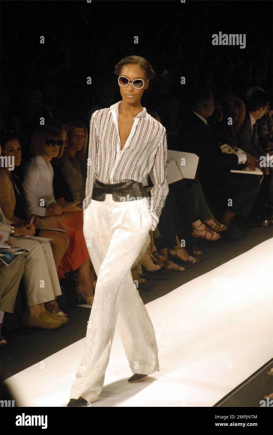 Models walk the runway wearing Carolina Herrera's new line at her show ...