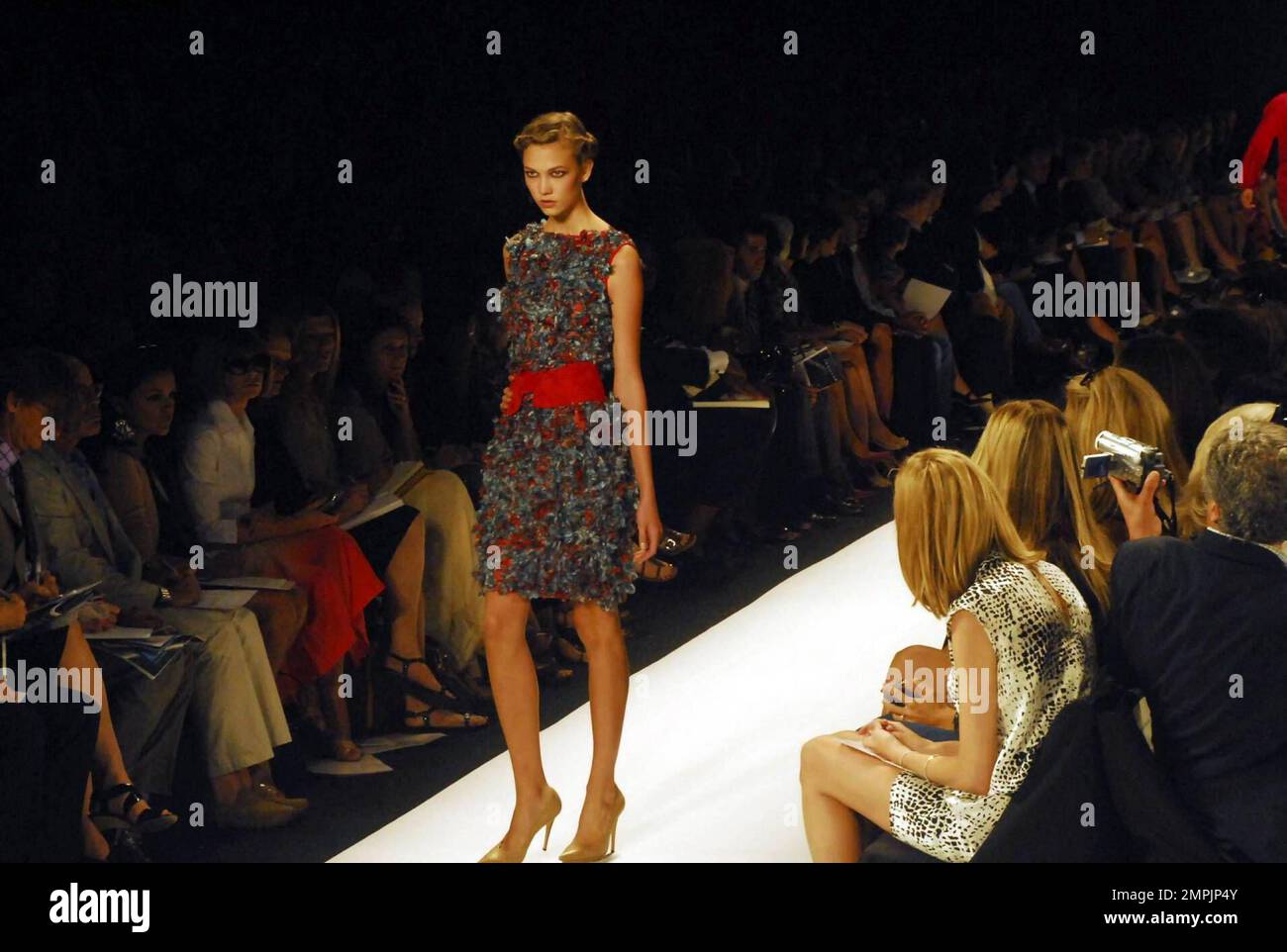 Models walk the runway wearing Carolina Herrera's new line at her show ...