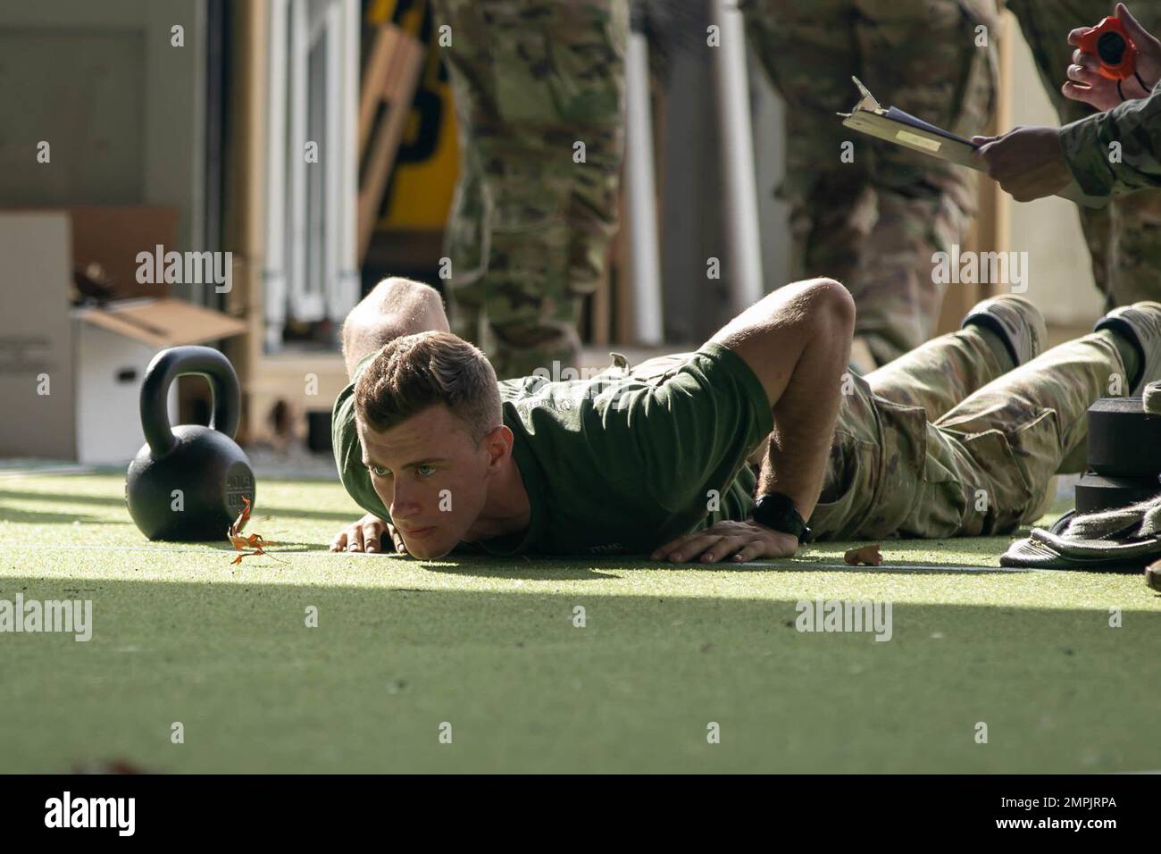 A Cadet from Valley Forge Military College competes in the Commander’s ...