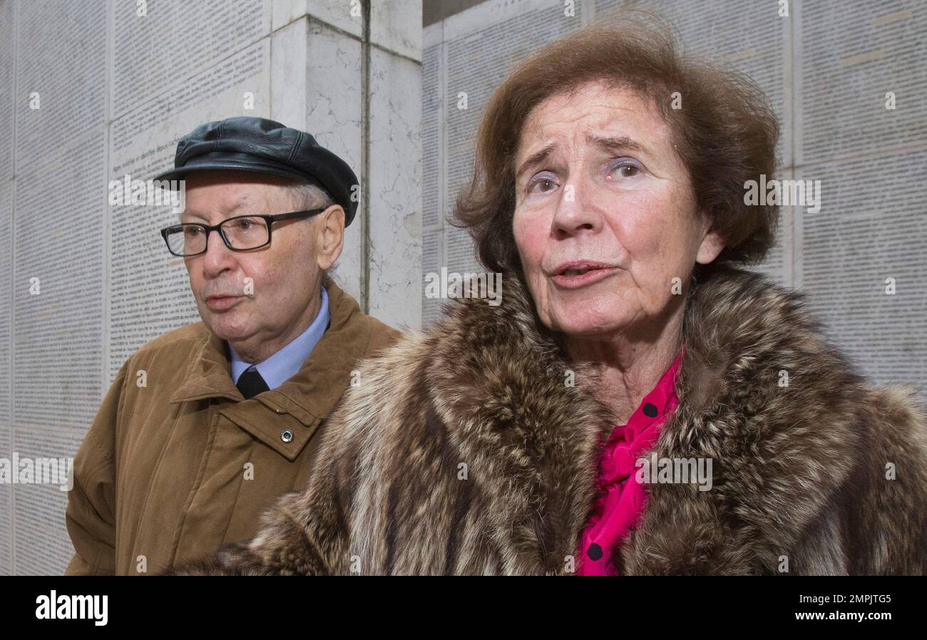 French Nazi hunters Serge Klarsfeld, left, and his wife Beate Klarsfeld ...