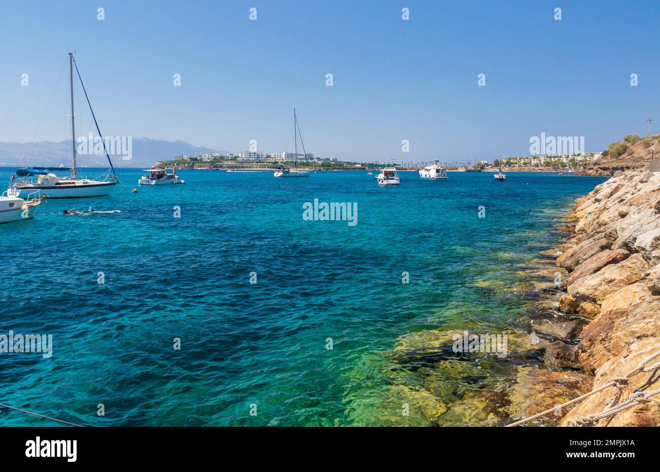 clear blue sea at Akyarlar, Turkey Stock Photo - Alamy
