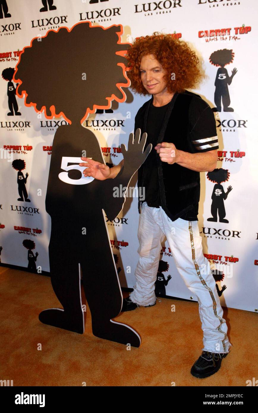 Carrot Top at his celebration of five years of performances at The ...