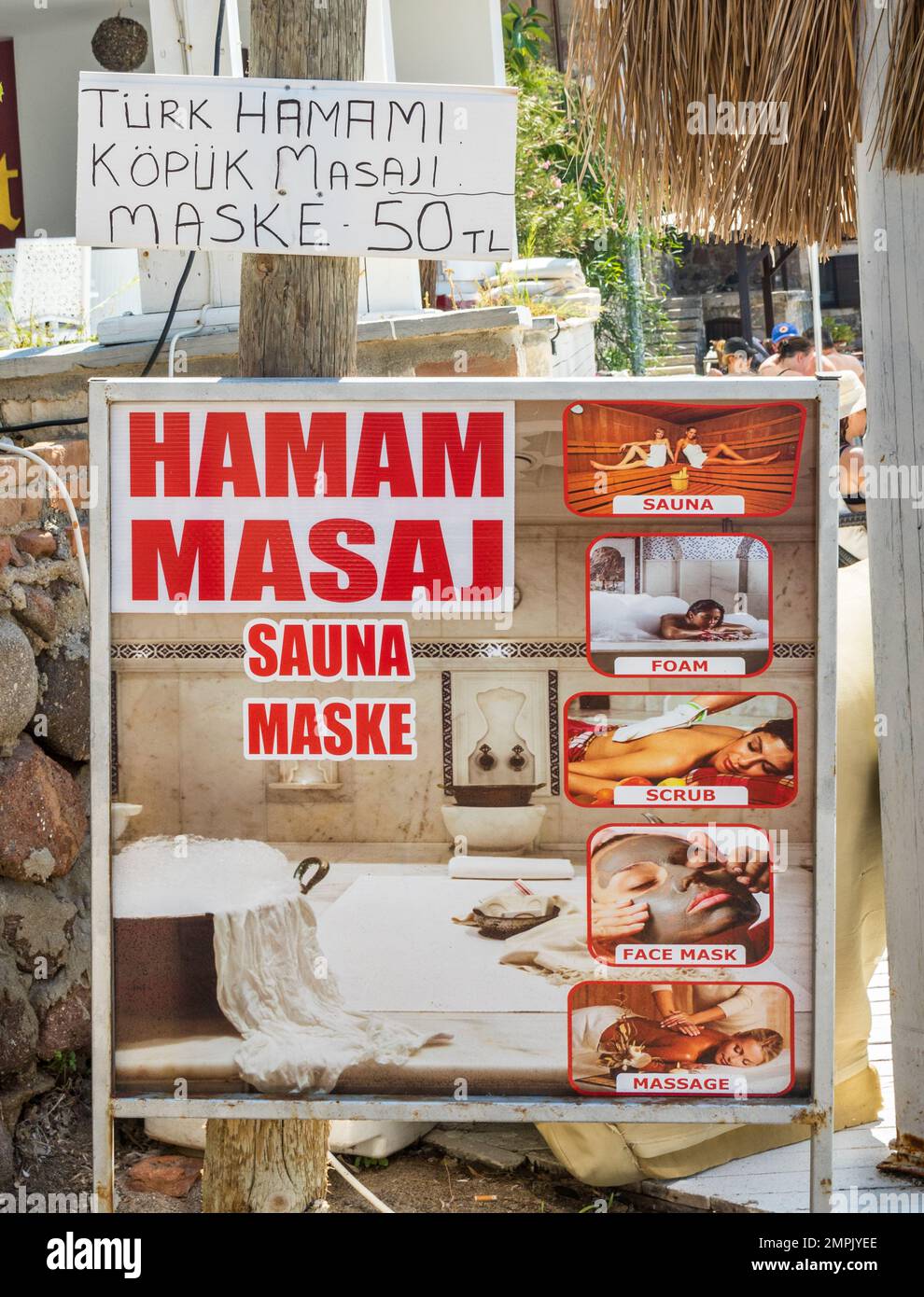 Turkish hamam sign Stock Photo - Alamy