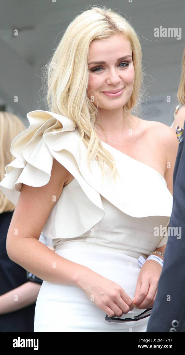 Katherine Jenkins attends the 26th Cartier International Polo Day at ...