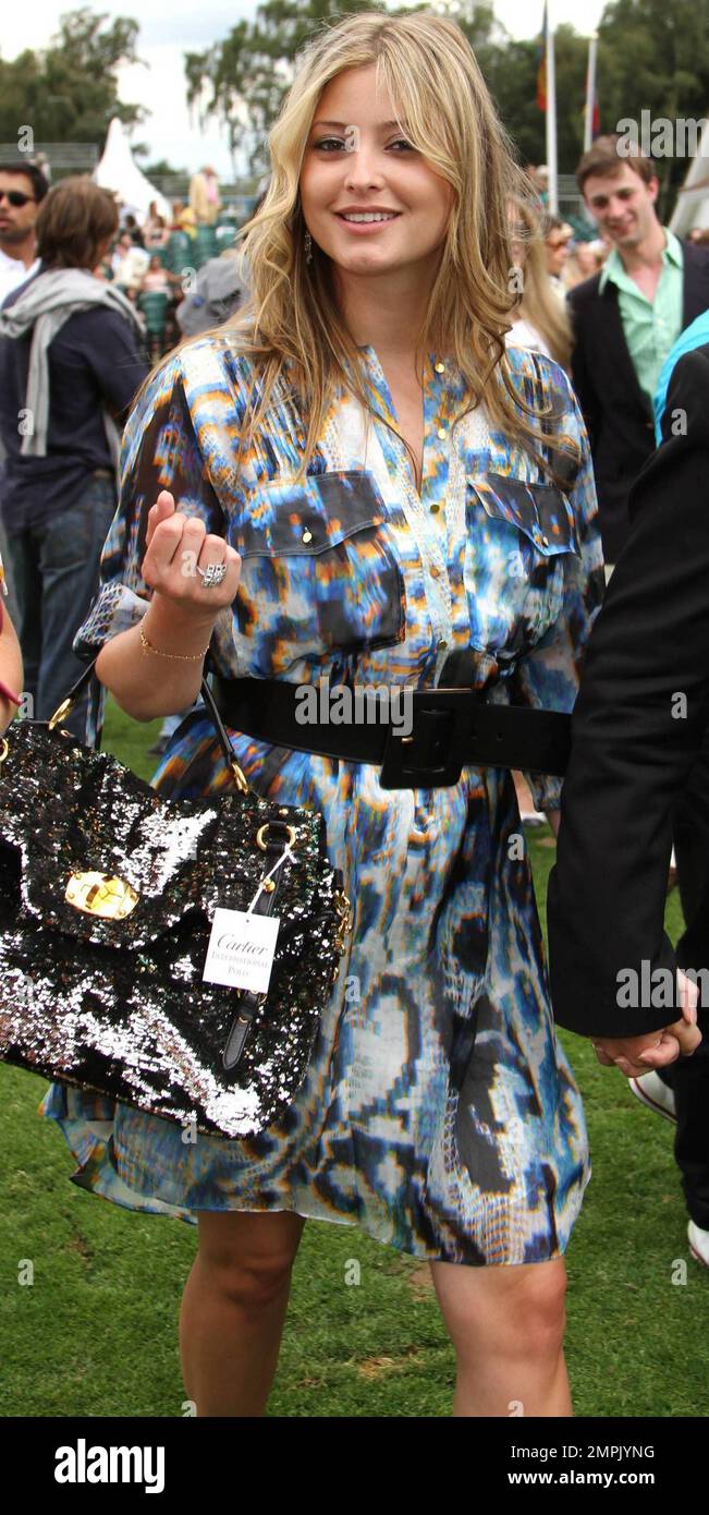 Holly Valance attends the 26th Cartier International Polo Day at Guards ...