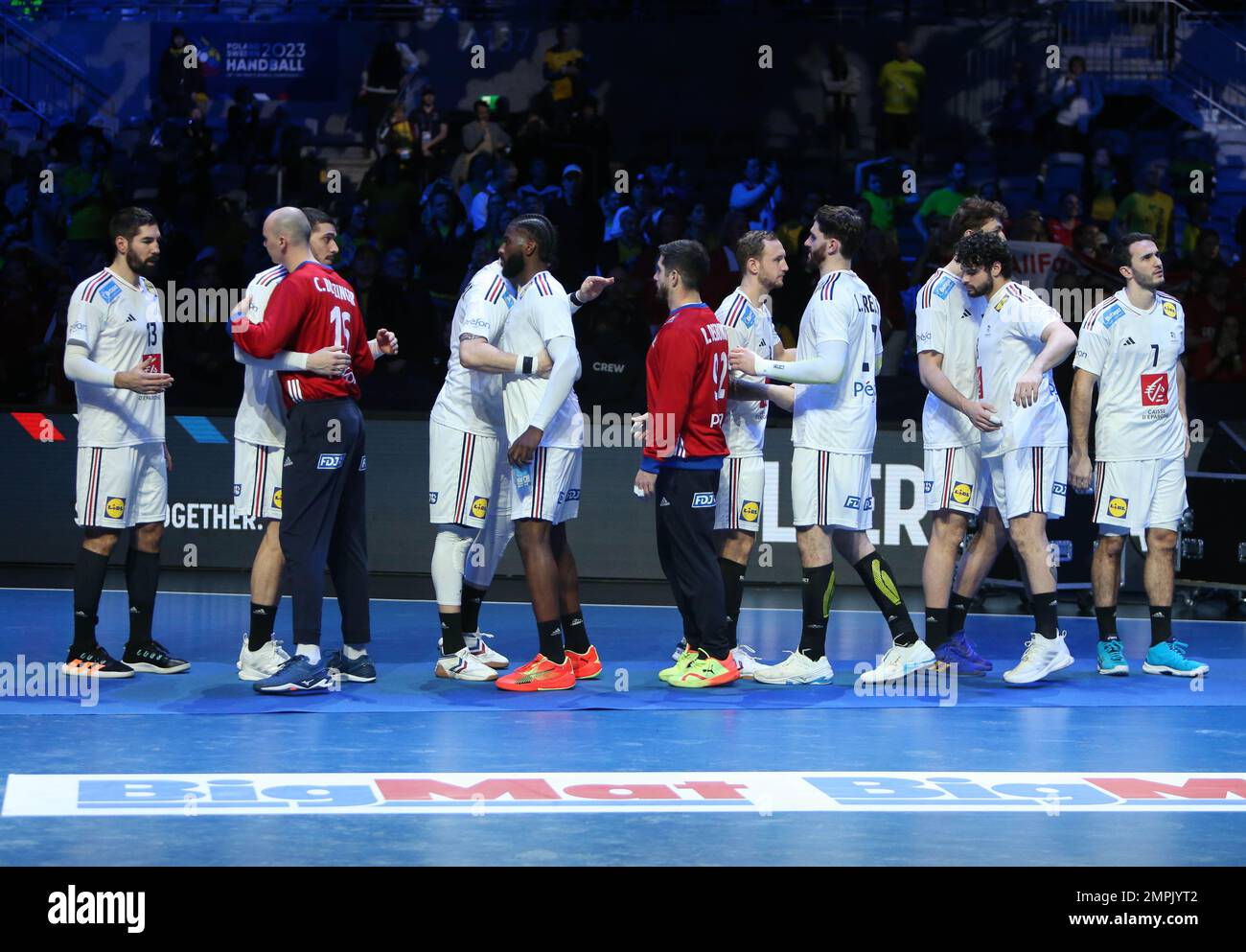 Team France Silver Medallist during the IHF Men's World Championship ...