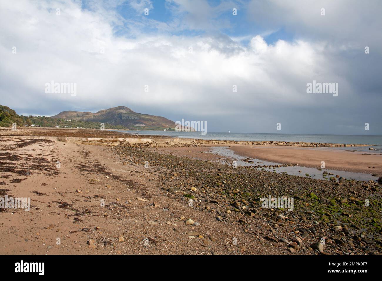 Holy Island viewed from the beach at Whiting Bay The Isle of Arran ...