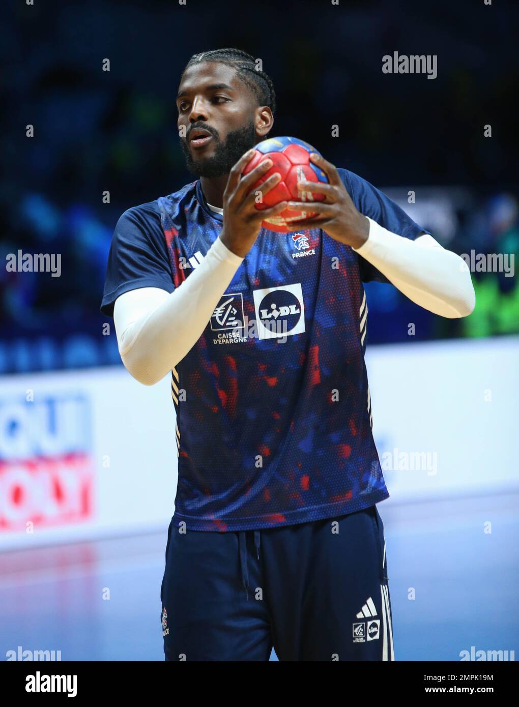 Dika Mem of France ahead of the IHF Men's World Championship 2023 ...