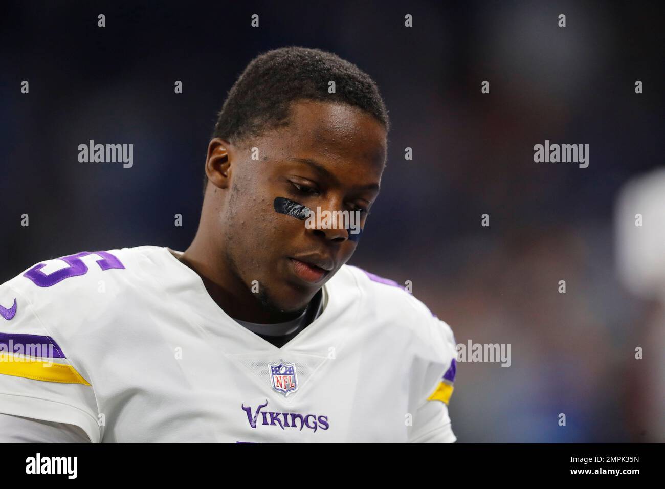 Minnesota Vikings quarterback Teddy Bridgewater watches from the bench ...
