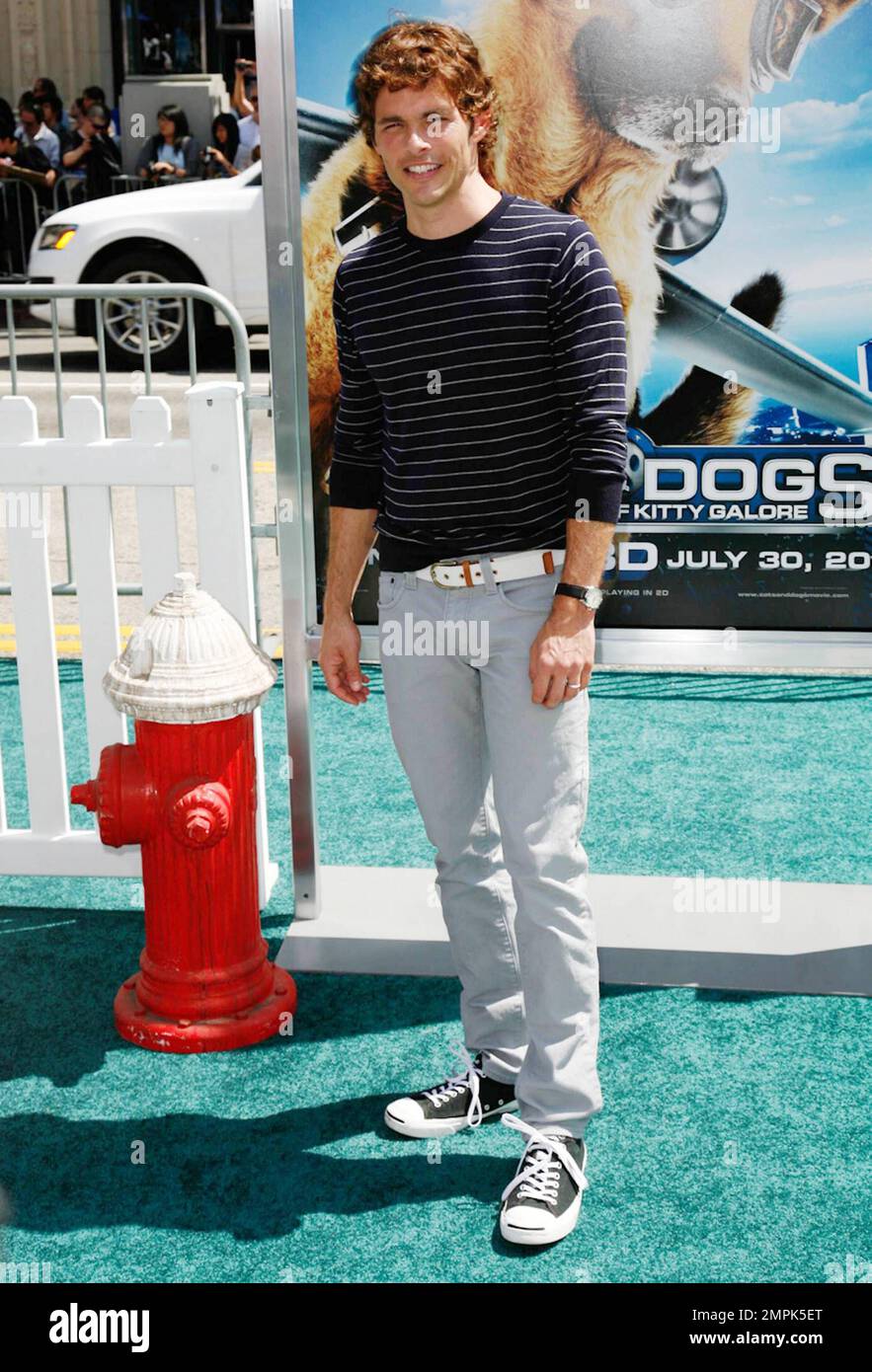 James Marsden walks the green carpet for the Los Angeles premiere of ...