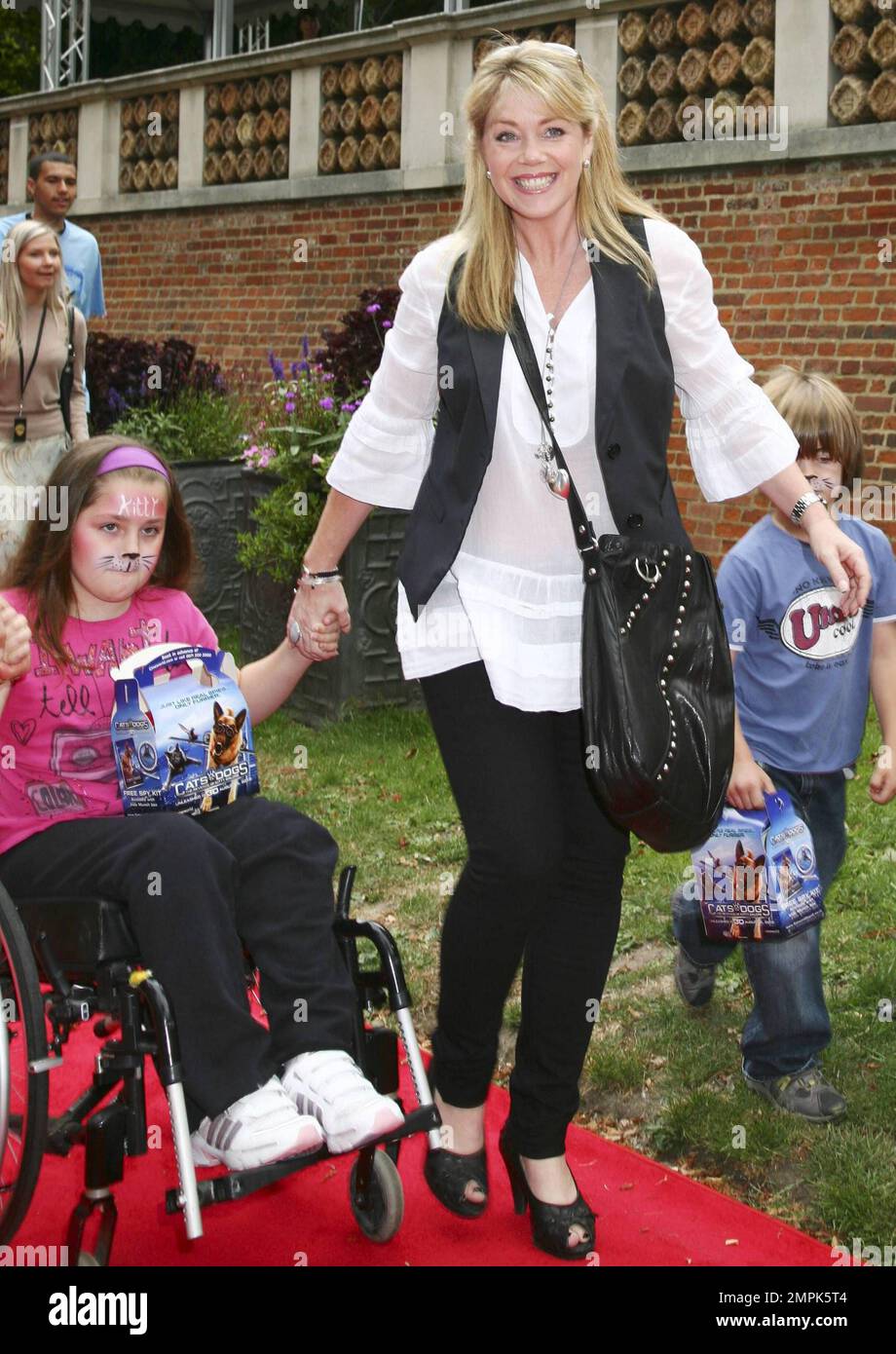 Lucy Alexander arrives at the UK premiere of the Warner Bros. family ...