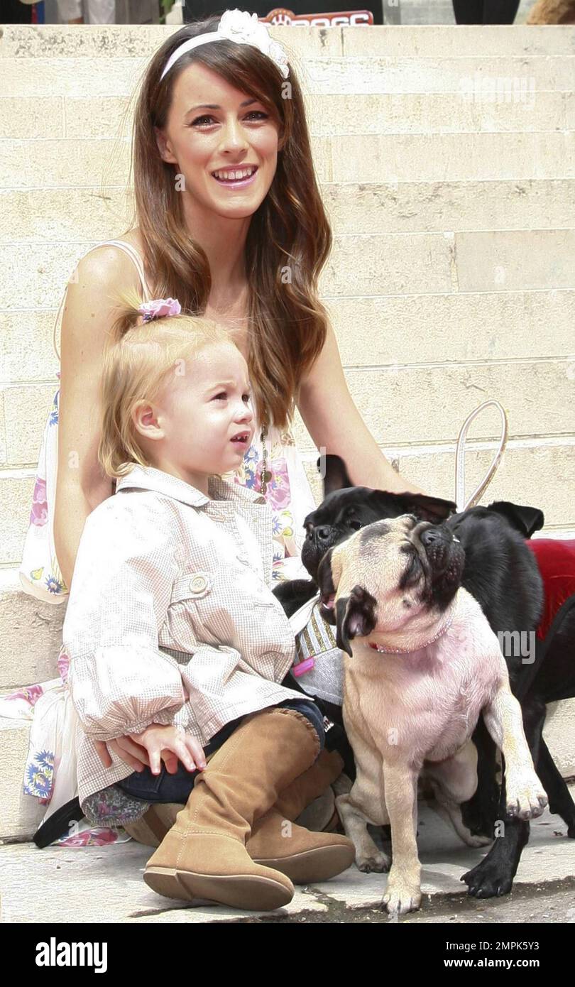 Nicola Tappenden (aka Nicola T) her daughter Poppy and dog Coco arrive ...