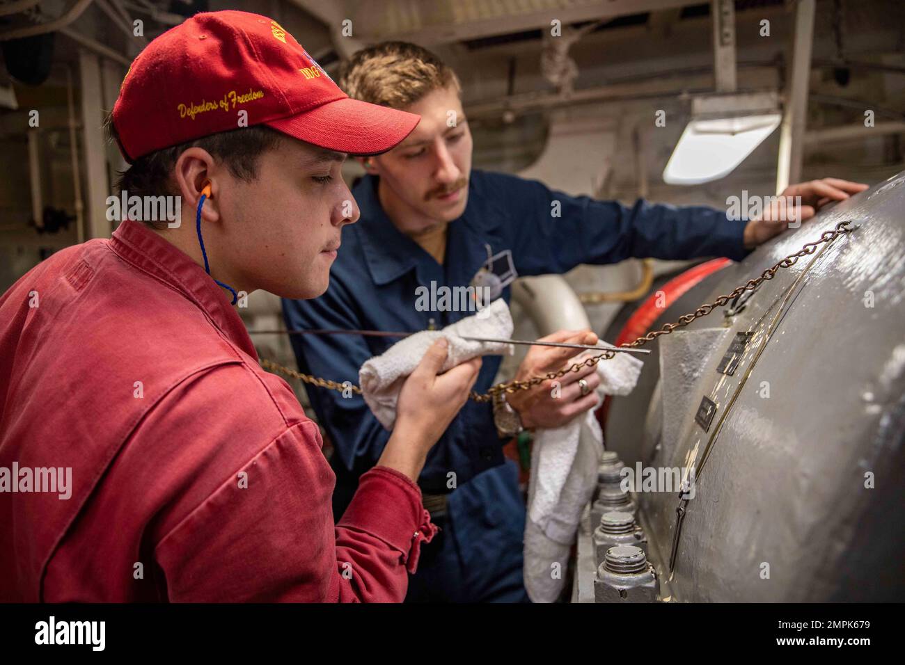 NORTH SEA (Oct. 31, 2022) Damage Controlman 2nd Class Luke Langland ...
