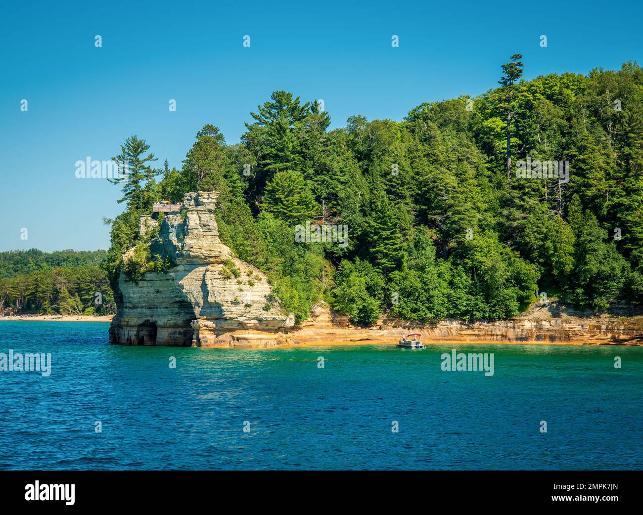 Pictured rock national lakeshore scenic Michgan UP Stock Photo - Alamy