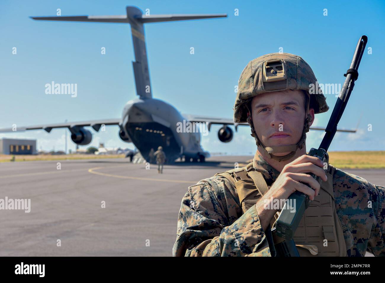 U.S. Marine Corps 2nd Lt. Sterling Hampe artillery fire direction ...