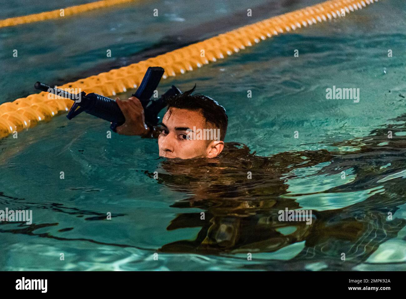 An Airman from the 820th Base Defense Group conducts pre-Ranger ...