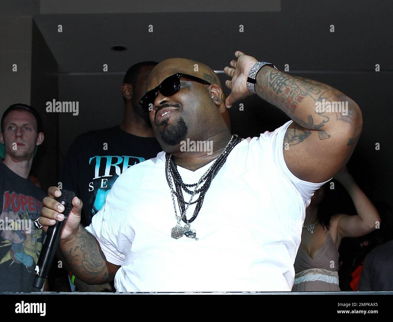 Cee Lo Green poerforms during the Jack Daniel's Tennessee Honey "Swarm ...