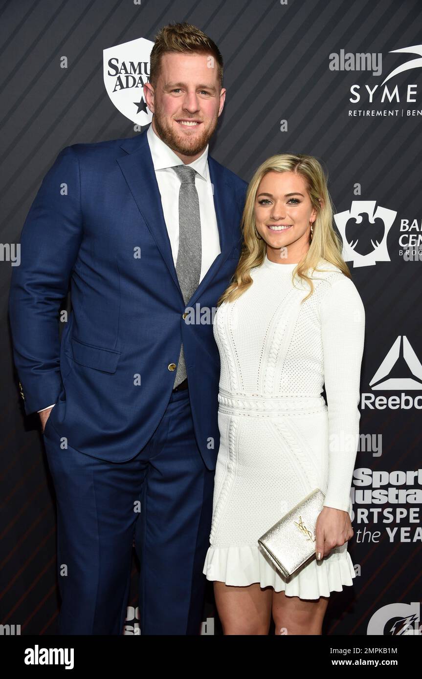 Sportsperson of the year honoree J.J. Watt and girlfriend Kaelia Ohai ...