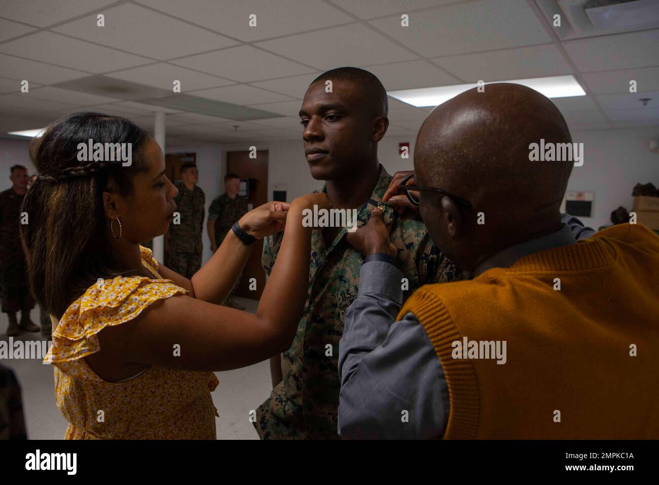 U.S. Marine Corps Capt. Olaolu Ogunyemi assigned to the 24th Marine ...