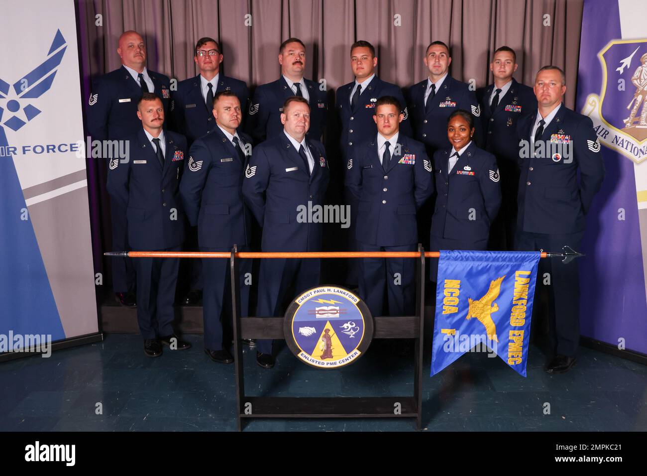 United States Air Force NCO Academy Class 23-1, F-flight at the ...