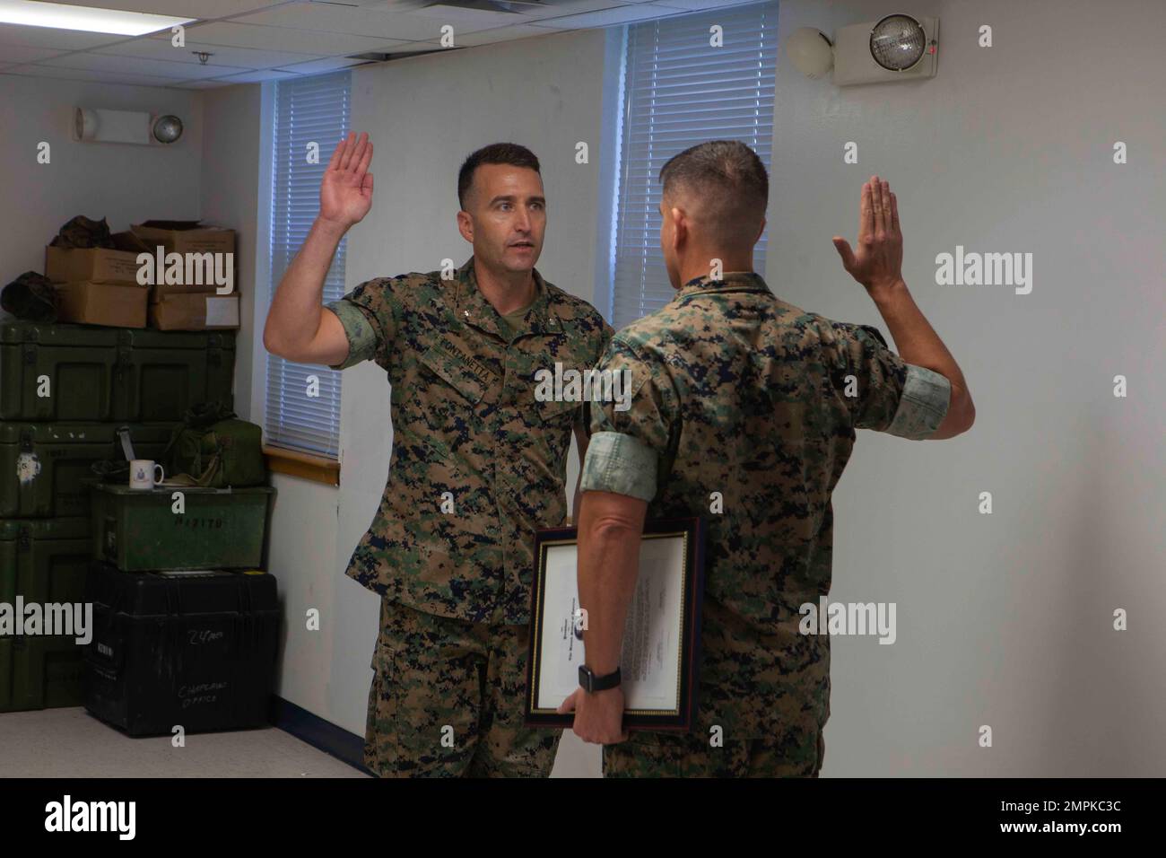 U.S. Marine Corps Maj. Joseph Fontanetta assigned to the 24th Marine ...