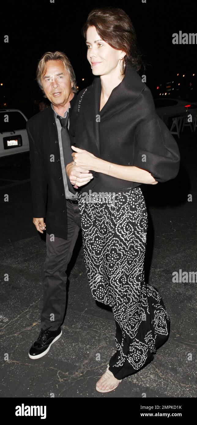 Don Johnson and his wife Kelley attend the Prince concert at the Forum ...