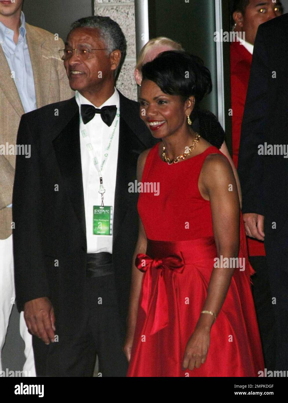 Condoleezza Rice leaving the ESPY Awards via the VIP exit at the Nokia ...