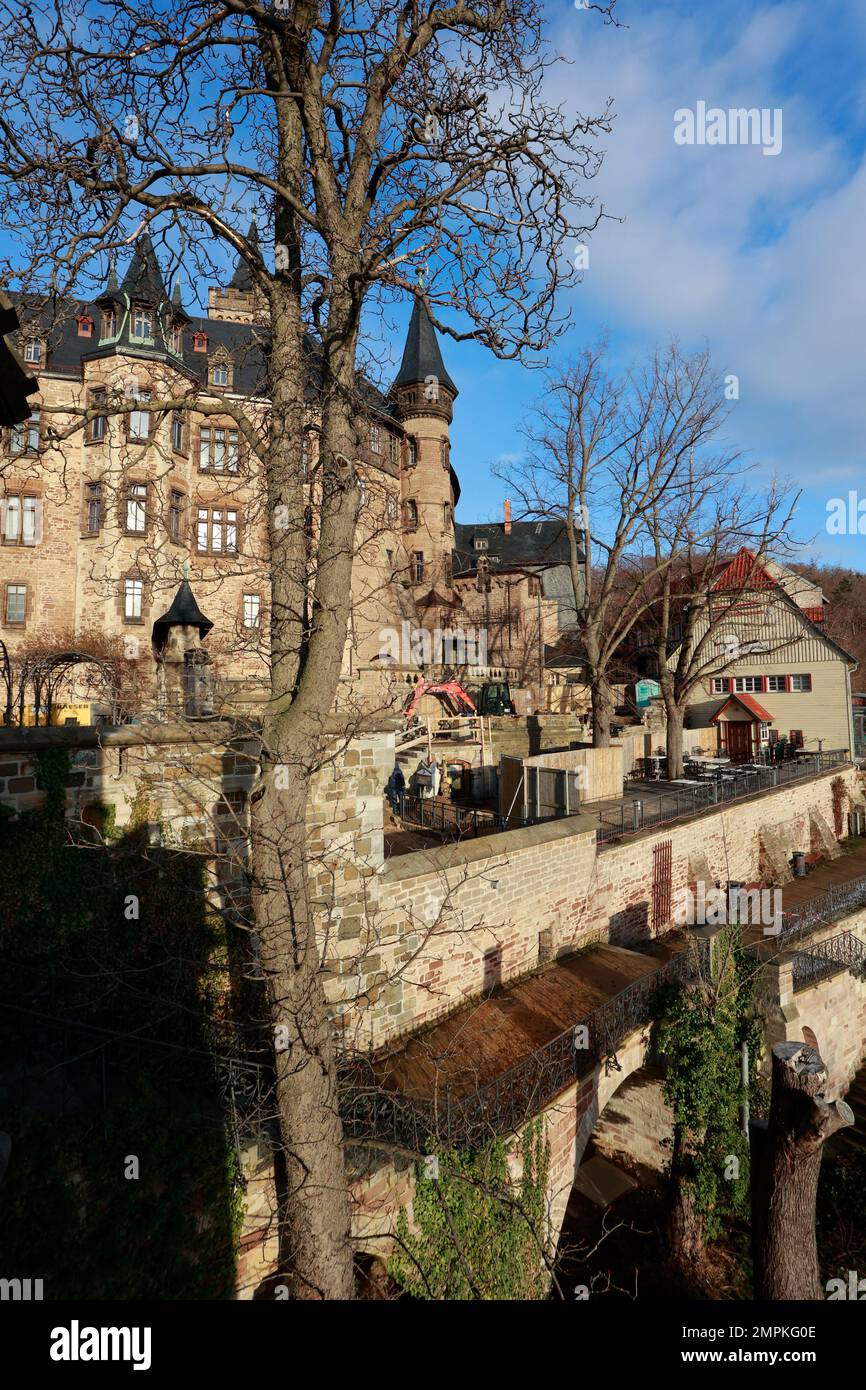Wernigerode, Germany. 31st Jan, 2023. View of the terraces at the ...
