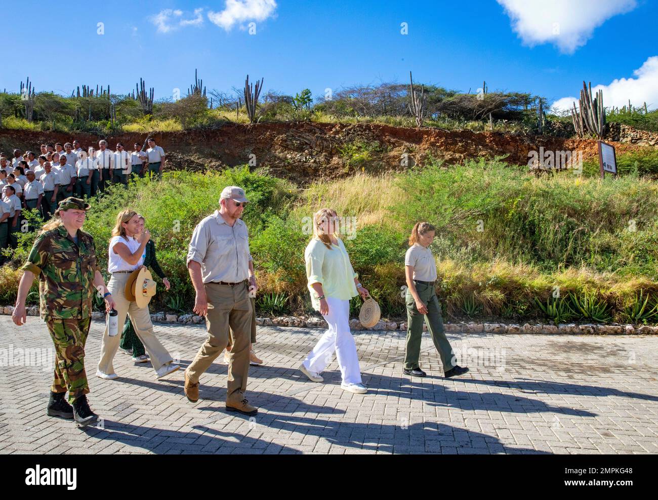 Santa Cruz, Aruba. 31st Jan, 2023. King Willem-Alexander, Queen Maxima ...