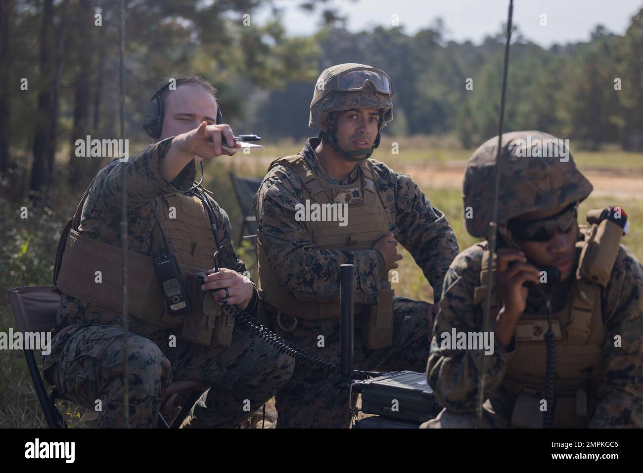 U.S. Marines with Marine Wing Support Squadron 273, Marine Air Control ...