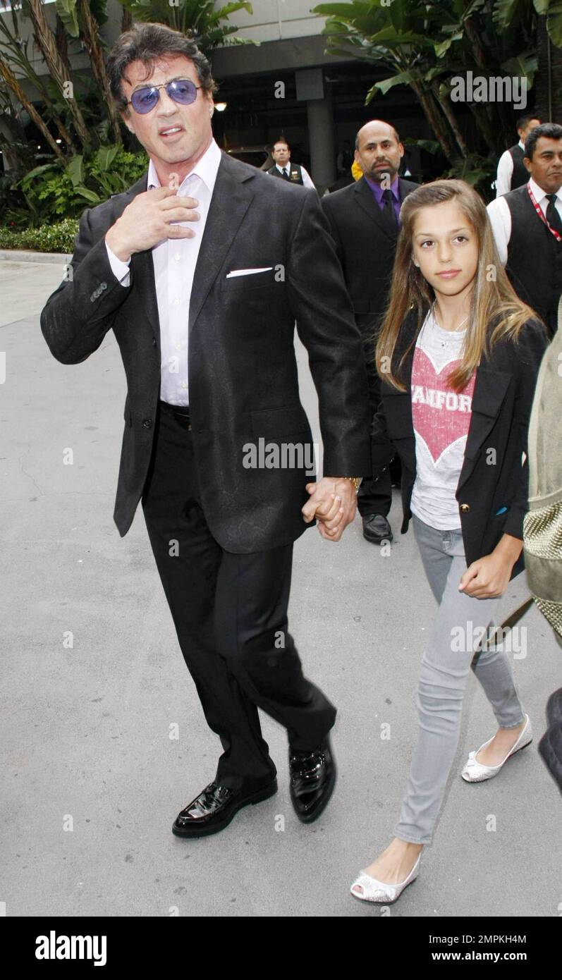Sylvester stallone daughter sistine hi-res stock photography and images ...