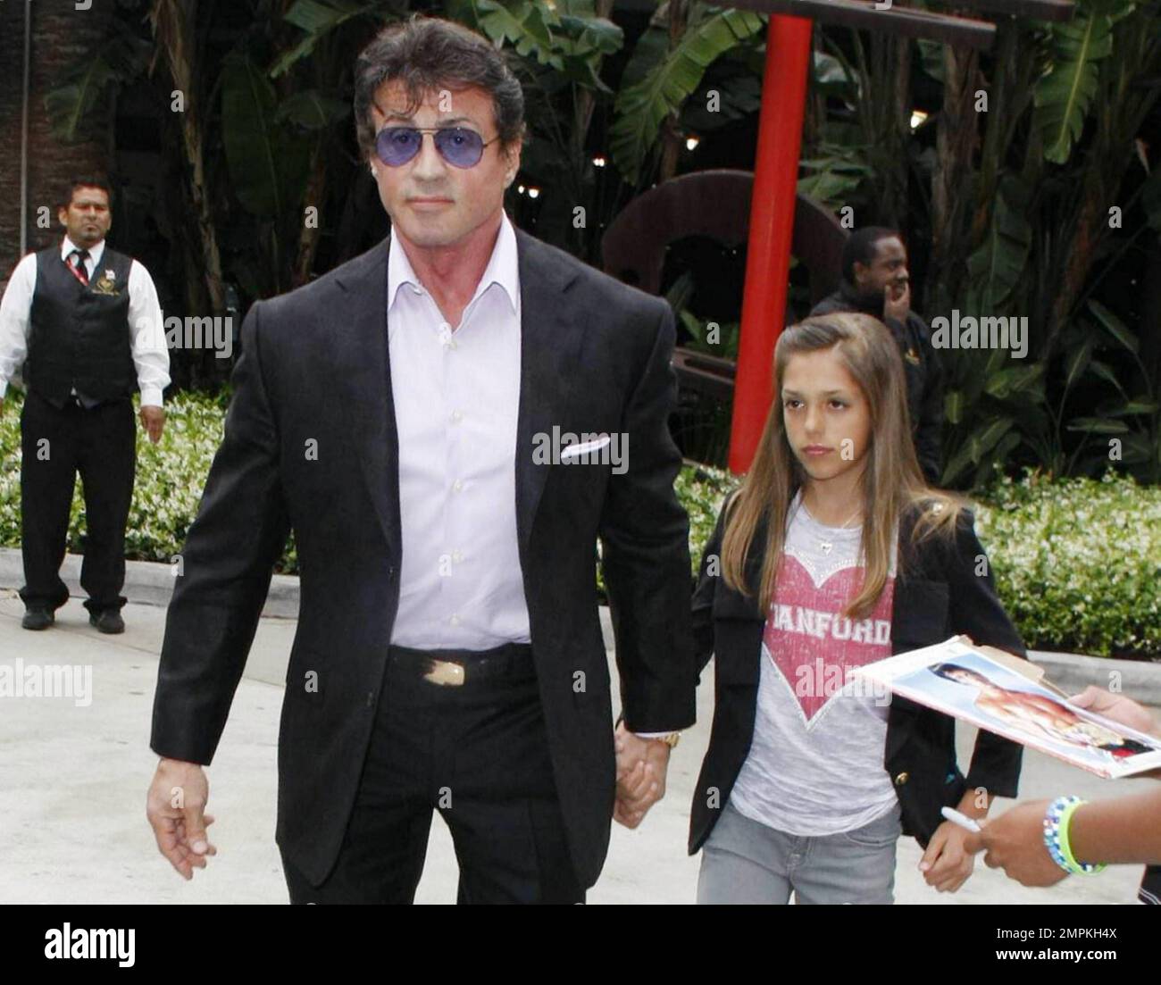 Sylvester stallone daughter sistine hi-res stock photography and images ...