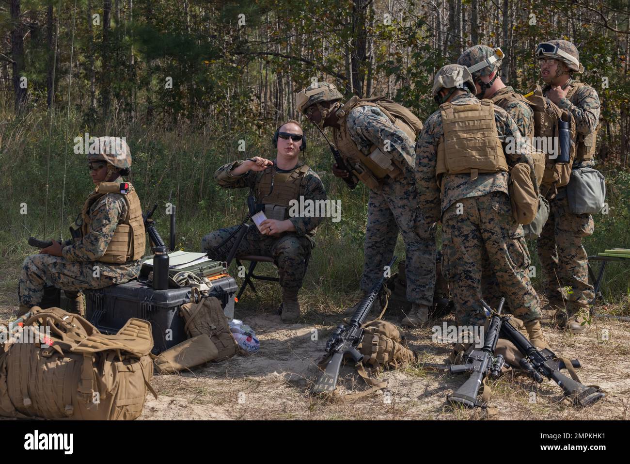 U.S. Marines with Marine Wing Support Squadron 273, Marine Air Control ...