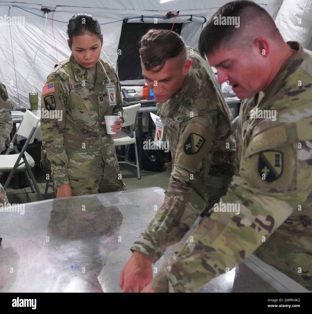 Louisiana National Guardsmen assigned to the 225th Engineer Brigade ...